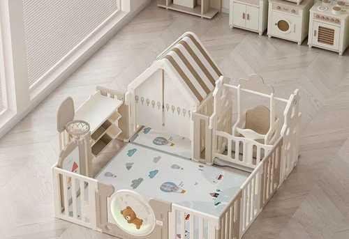 Манеж unix Kids DeLuxe House&Storage Camel 180 x 2