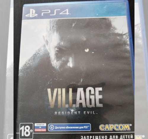 Диск ps4. Resident evil village ps4 диск