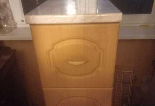 Тумба на кухню со столешницей, с ящиками 40 см