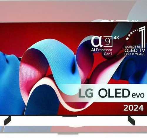 42" Телевизор LG oled42C4RLA. arub 2024, ростест