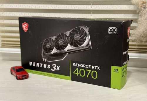 Видеокарта RTX 4070 MSI Ventus 3x 12gb днс