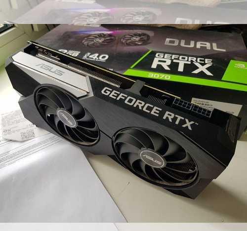 Видеокарта Asus Dual RTX 3070 8gb Samsung