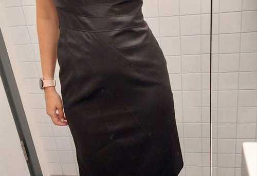 Вечернее платье черное с вышивкой 44-46 размера