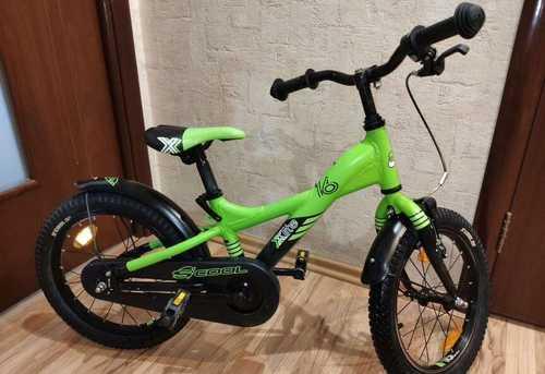 Велосипед детский Scool Xxlite 16 с подарком