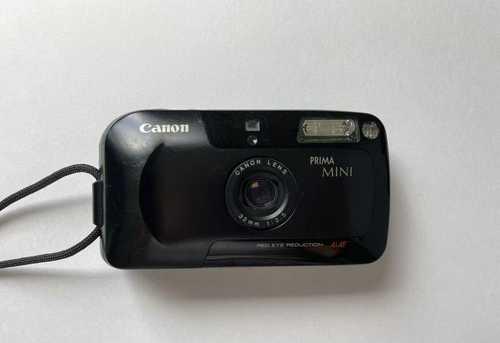 Плёночный фотоаппарат canon prima mini