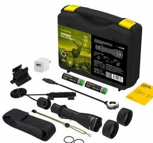 Набор тактический Armytek Viking Pro Magnet USB Extended Set (белый свет)