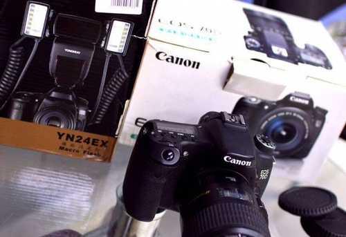 Макро комплект Canon 70D + 100mm/2.8 USM + вспышка