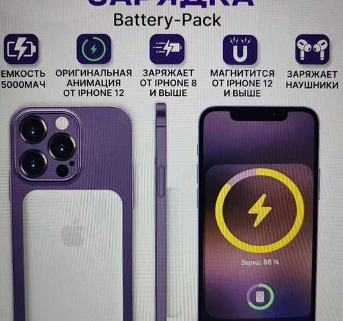 MagSafe battery pack 5000 mah (Повер-банк на iPhon