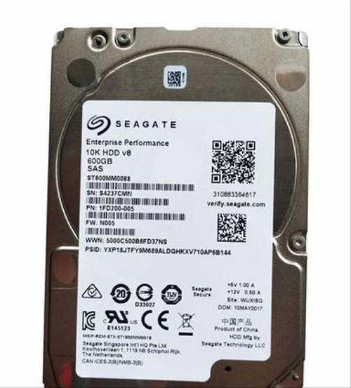 Жесткий диск Seagate 600GB ST600MM0088 SAS 2.5