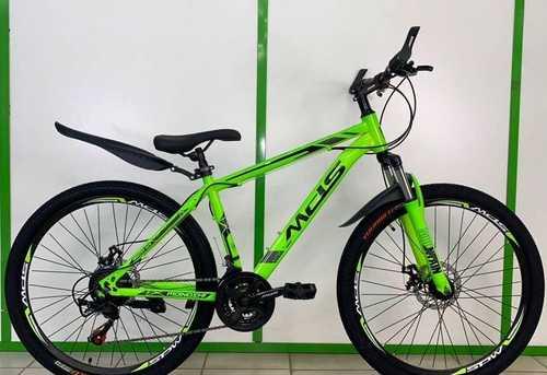 Скоростной велосипед Серо-зеленый новый