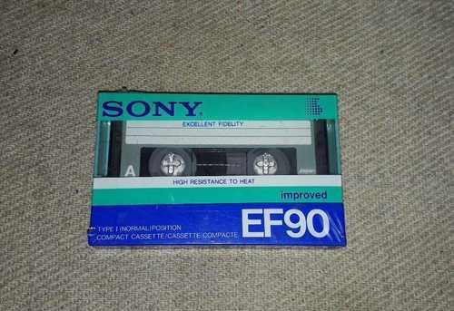 Запечатанная аудиокассета Sony EF90