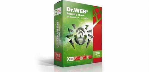 Антивирус Dr. Web Security Space PRO на 12 мес,2пк