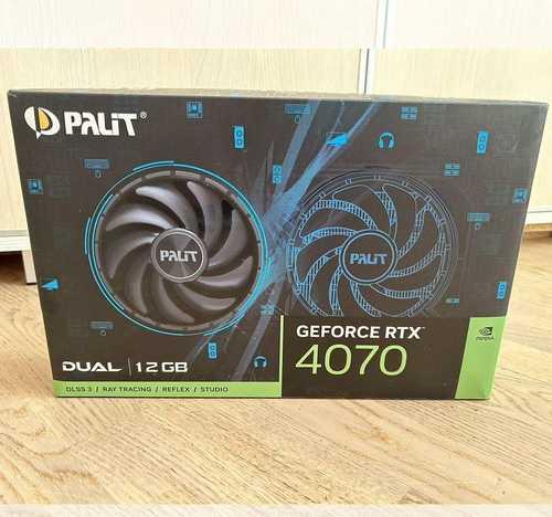 Видеокарта Palit RTX 4070 Dual 12Gb б/у, Ситилинк