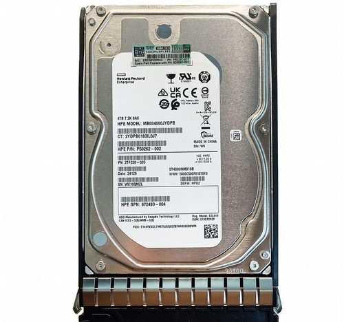 HP 4TB 7.2K 12G SAS 3.5" DS, 826074-B21 826550-001