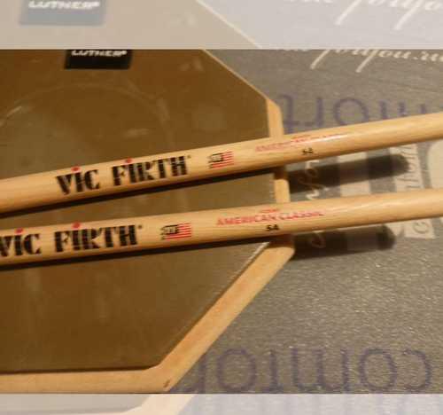 Барабанные палочки vic firth 5a и пэд