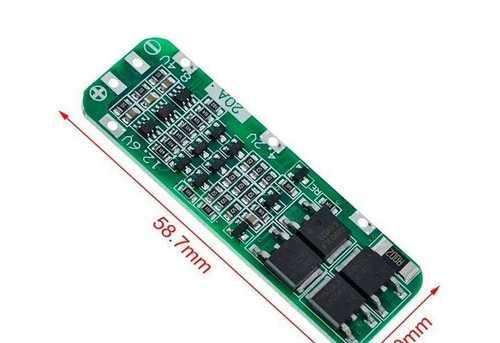 BMS 20A 3S плата заряда с защитой для Li-ion 18650