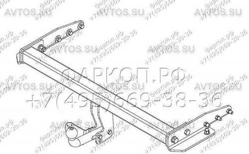 Фаркоп на Jeep Grand Cherokee WK2 2011, кроме SRT8