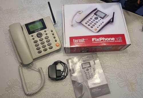 Телефон стационарный сотовый Termit FixPhone v2