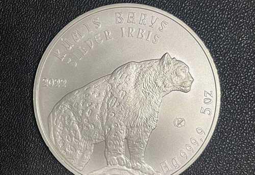 Серебряная монета "Барс", 155.5г/62.2г/31.1г