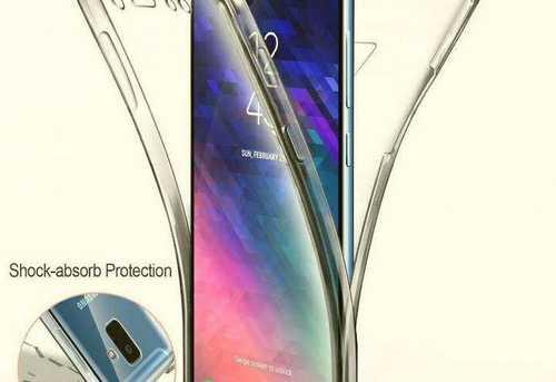 Силиконовый двусторонний чехол Samsung Galaxy A21S