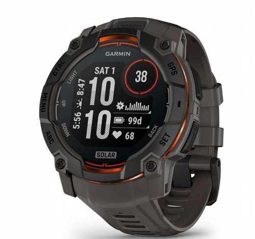 Garmin Instinct 3 – 50 mm Solar Black with Charcoa