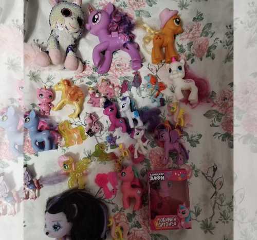 Огромный пакет игрушек my little pony