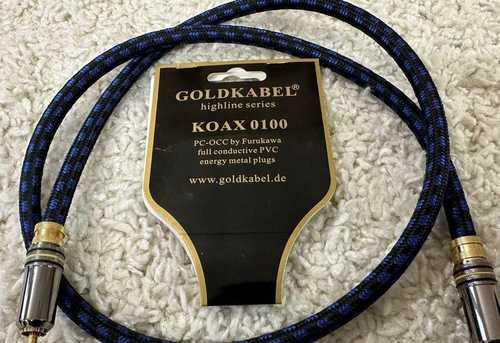 Кабель Goldkabel Highline Koax 0100 RCA 1.0 m