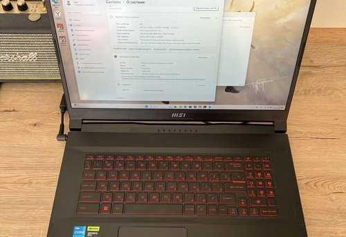 Игровой ноутбук 17.3" MSI Katana GF76 12UC-421RU, 512 ГБ, Core i5-12450H, RAM 16 ГБ, GeForce RTX 3050 4 ГБ