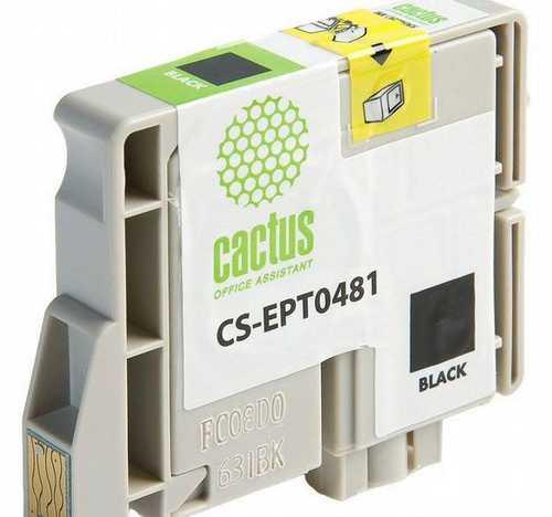 Картридж струйный Cactus CS-EPT0481 T0481 черный (16мл) для Epson Stylus Photo R200/R220/R300/R320/R