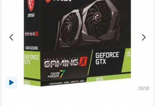Видеокарта MSI GeForce GTX 1650 super gaming X 4G