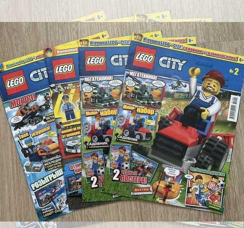 Lego city журнал 2019 г. 2,4,6