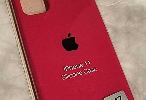 Чехол Silicone Case для Apple iPhone 11 розовый