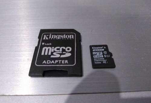 Карта памяти micro sd 256 kingston