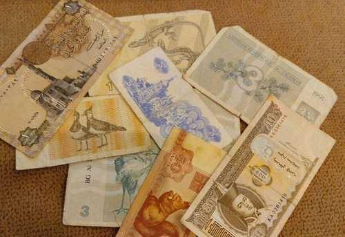 Банкноты : египет, азия, литва, украина