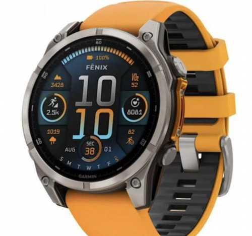 Garmin Fenix 8 orange 47mm Amoled Sapphire Европа