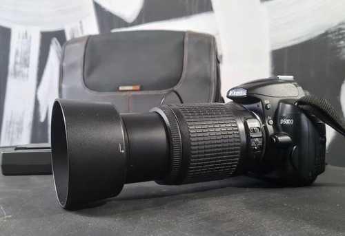 Фотоаппарат nikon D5000 + AF-S nikkor 55-200 mm