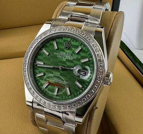 Женские часы Rolex Datejust oyster green