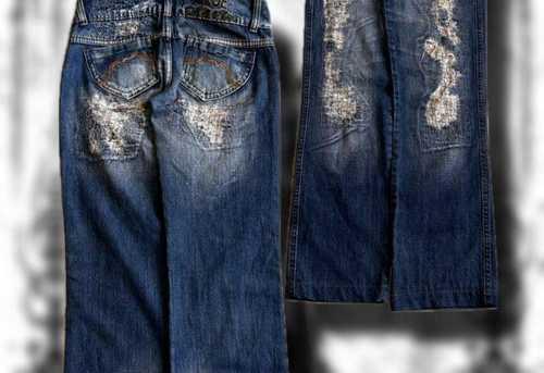 Широкие винтажные женские джинсы blue collection