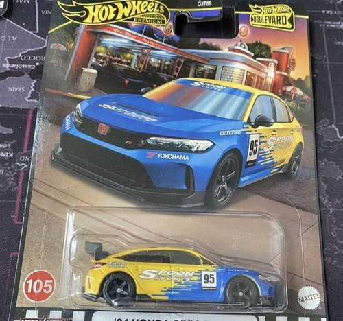 Hot wheels premium 24' Honda Civic Type R