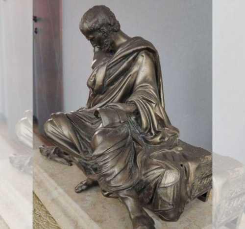 Статуэтка Архимед. Старинная из бронзы
