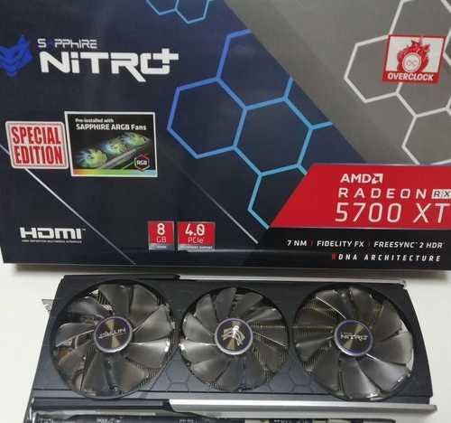 Видеокарта sapphire nitro  RX 5700 XT SE