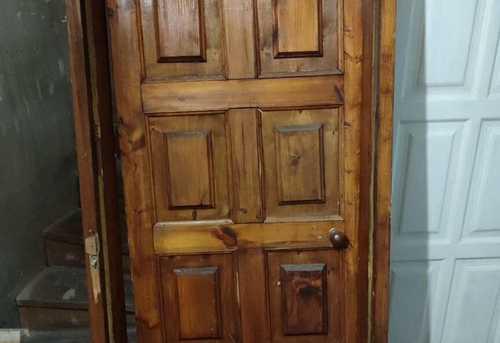 Дверь деревянная и металлическая