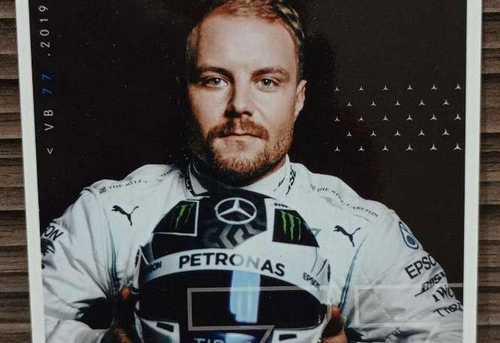 Автограф Valtteri Bottas (2019, Формула 1)