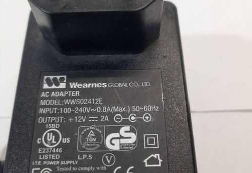 Блок питания внешний Wearnes WWS02412E 12V 2A