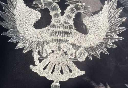 Сувенир-двуглавый орёл из горного хрусталя