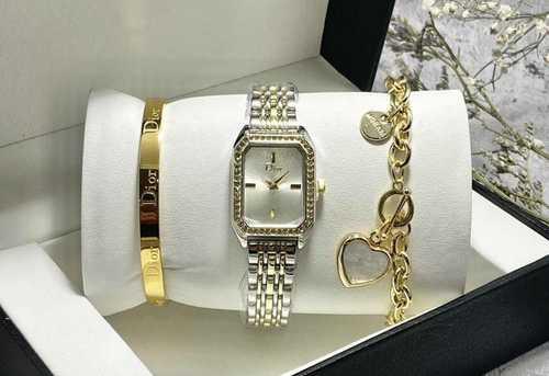 Набор часы Dior c браслетами