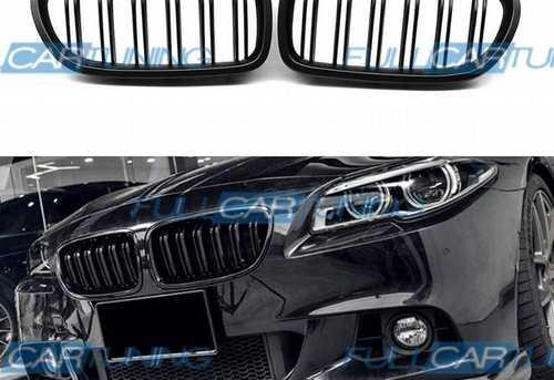 Ноздри BMW 5 f10 2009-2017 двойные черные