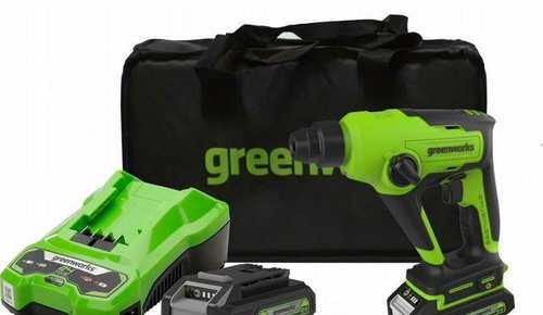 Перфоратор GreenWorks GD24SDS1K2