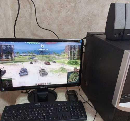 Компьютер i3 сборе с монитором 22