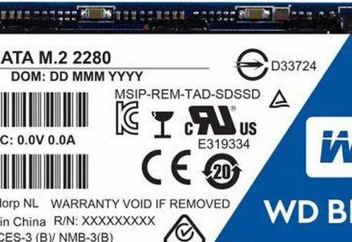 Накопитель SSD 250Gb WD Blue (WDS250G2B0B)